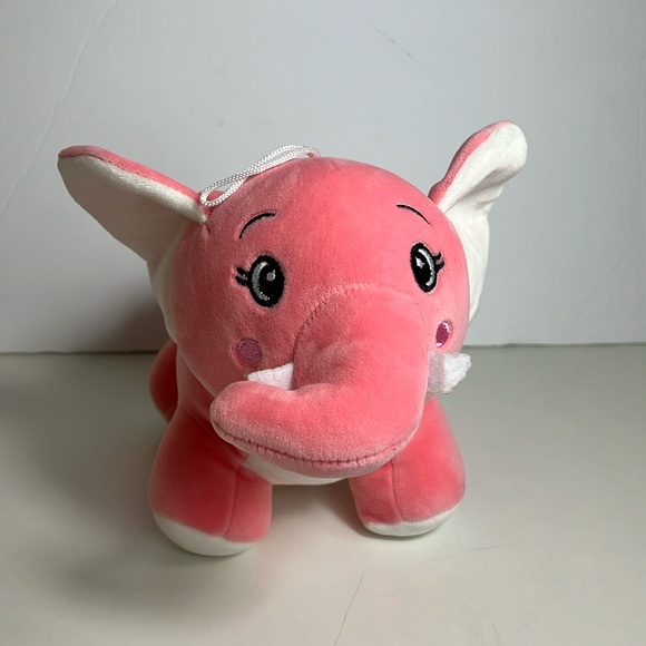 Toys | Elephant Pink Plush Stuffed Animal Toy | Poshmark